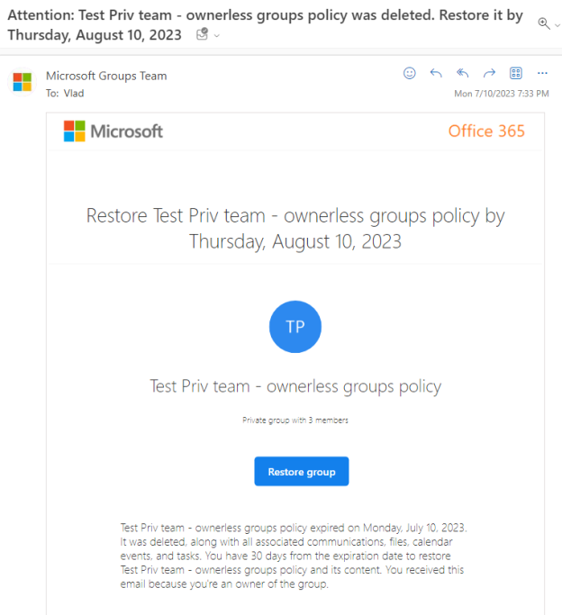 Microsoft 365 group expiration policy deep dive - Vlad's SharePoint blog