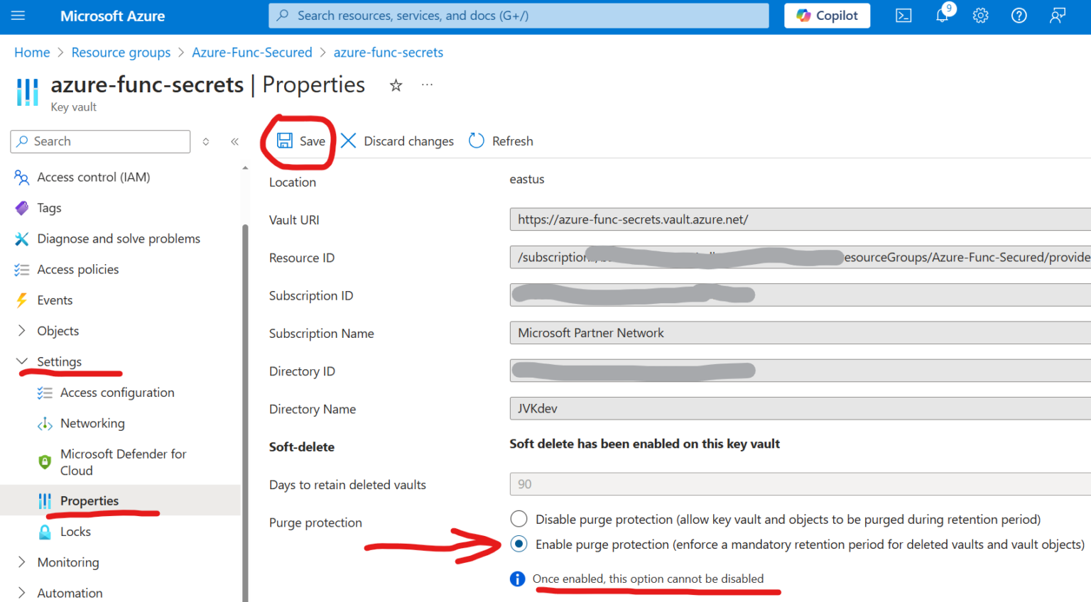 Azure Key Vault Purge Protection - Vlad's SharePoint blog