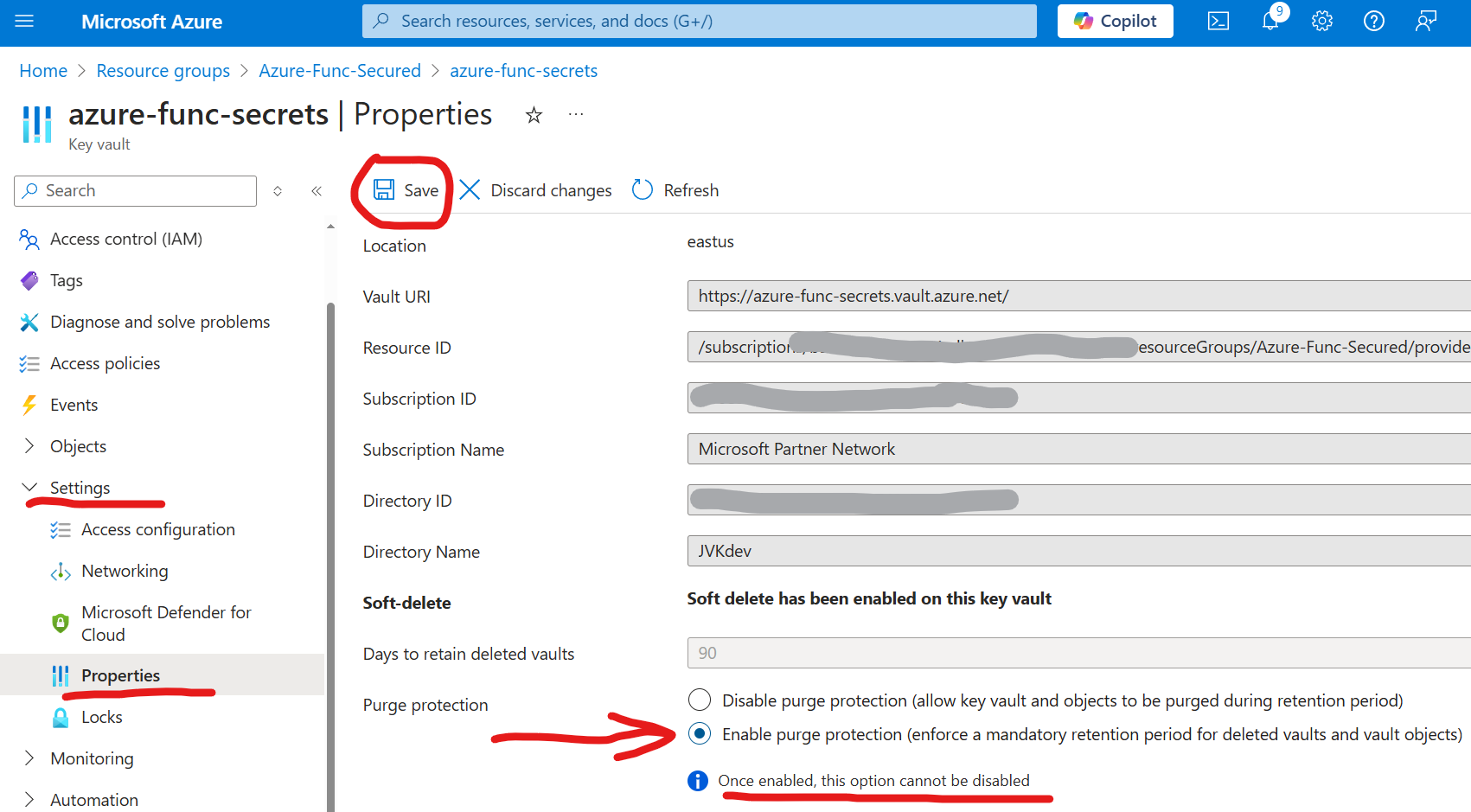 Azure Key Vault Purge Protection ⋆ Vlad Software Engineer