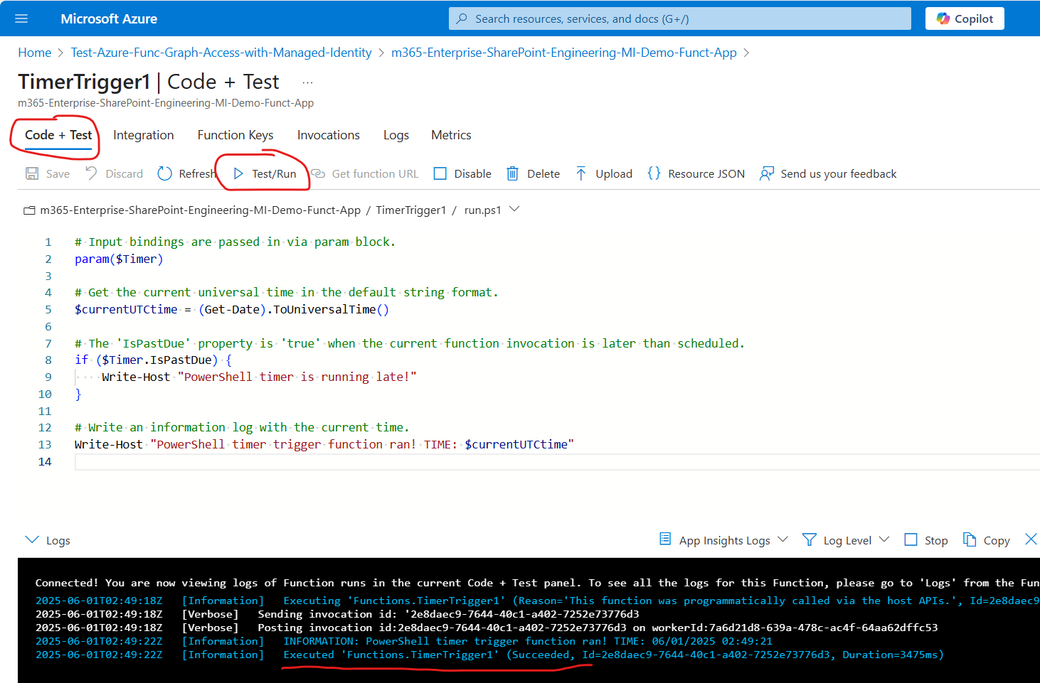 Connecting To Microsoft 365 And Graph Api From The Azure Function App